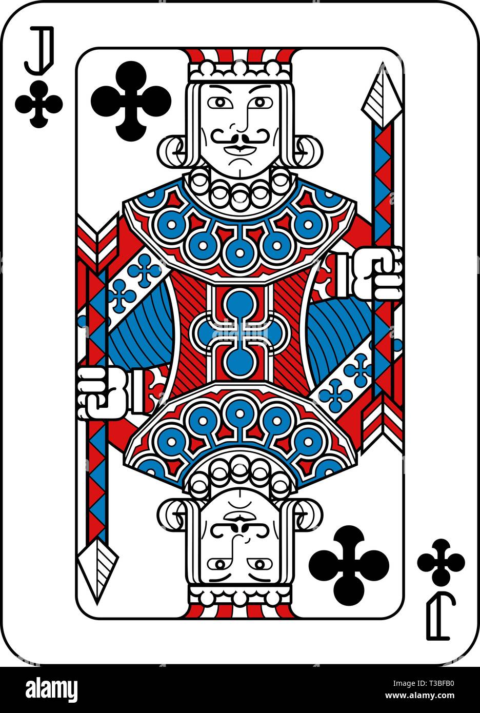 Valet trefle Banque d'images vectorielles - Alamy