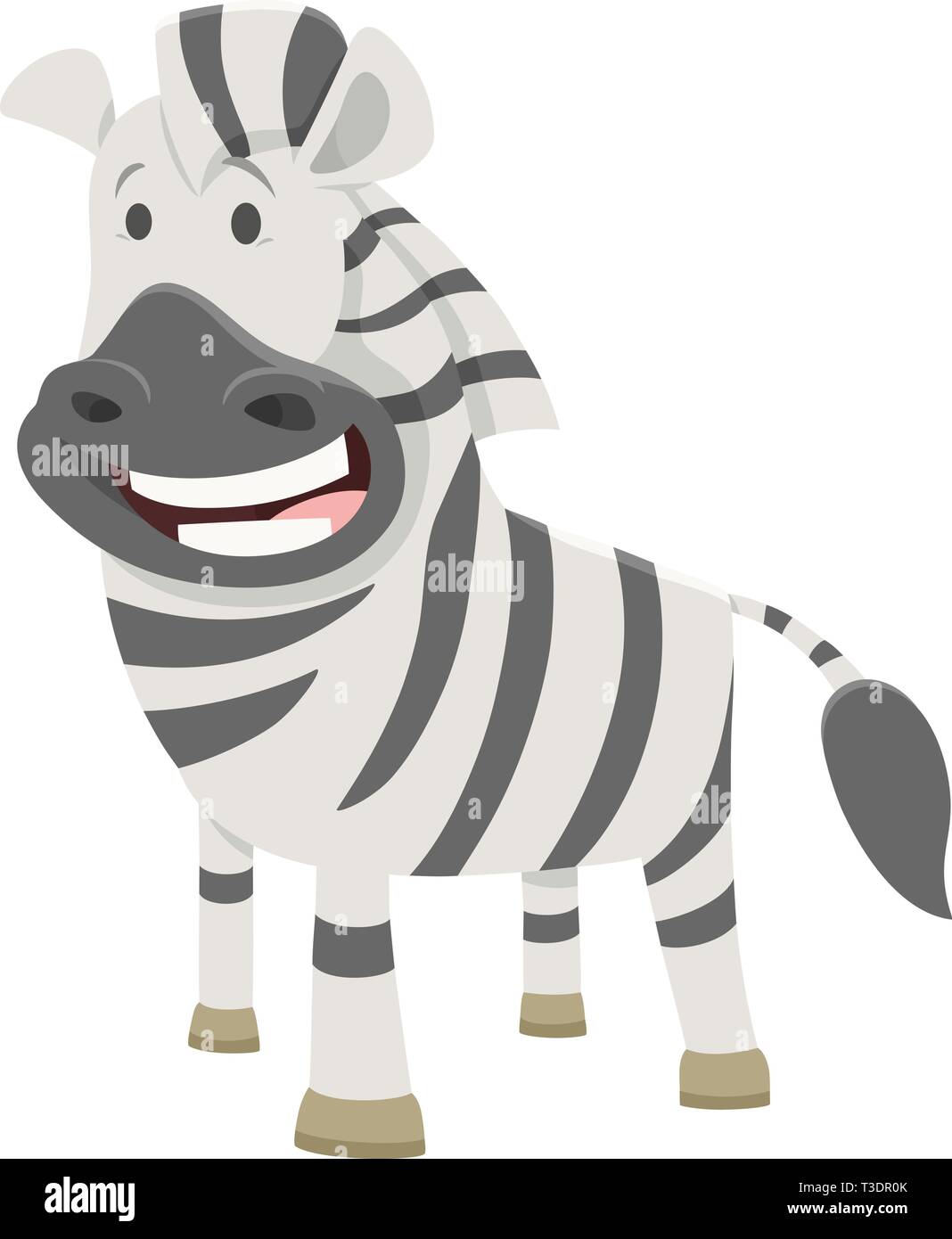 Zebra cartoon illustration Banque d'images détourées - Alamy