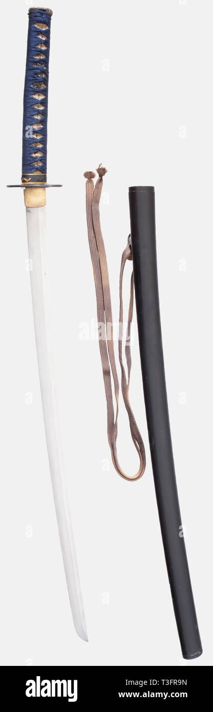 Un katana japonais, ca. 1620 Blade shinogi-zukuri, ikubi kissaki ...