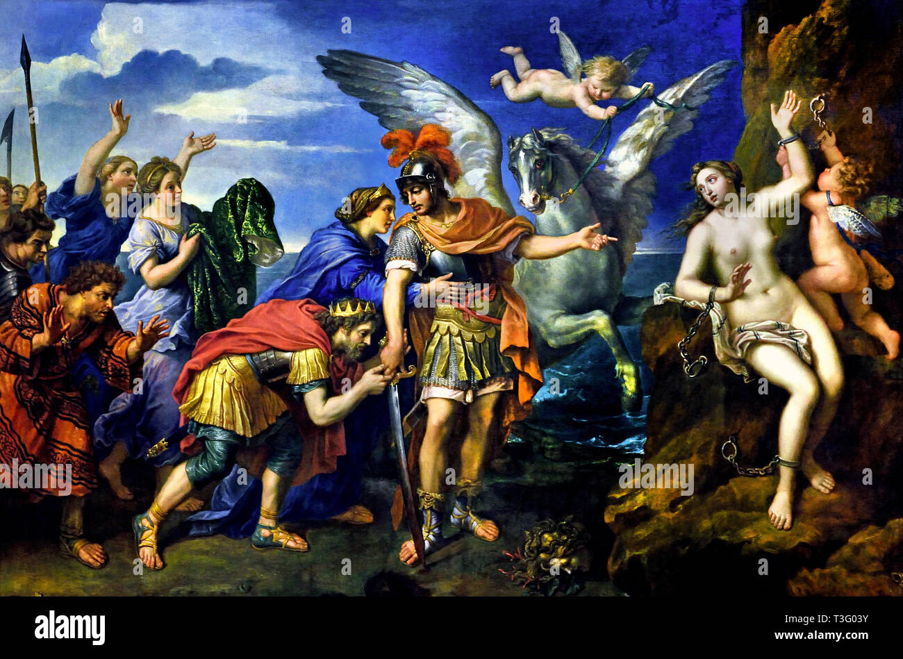 Le sauvetage d'Andromède, 1679 Pierre Mignard, 1612 - 1695, France ...