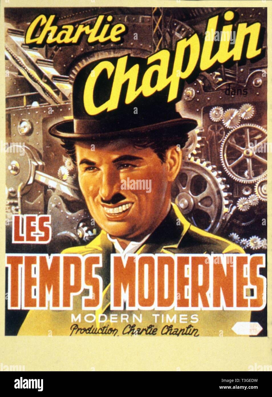 Charlie chaplin modern times poster Banque de photographies et d’images ...