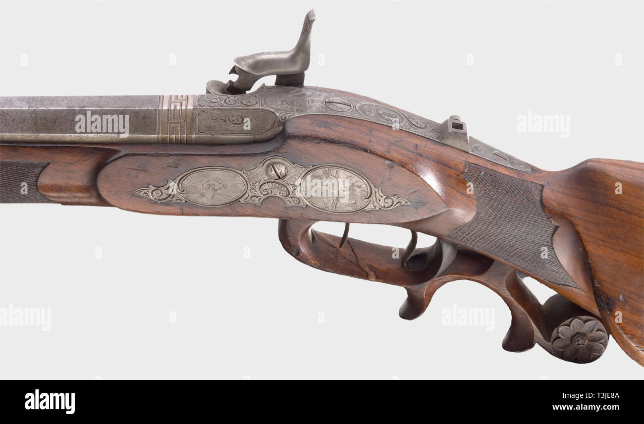 Une carabine de tir à percussion à partir de l'armurerie du Roi Otton ...