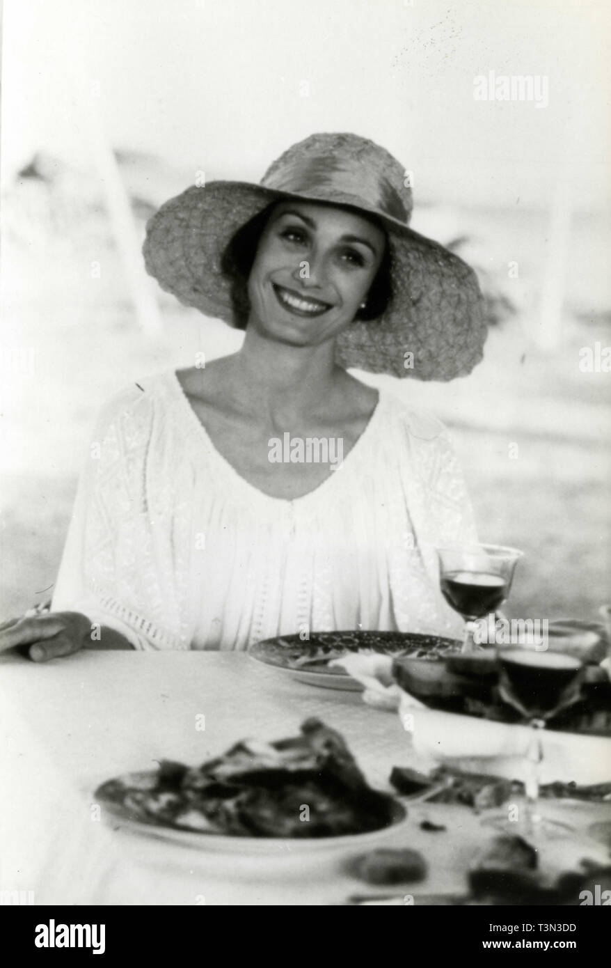 L'actrice Kristin Scott-Thomas dans le film Un Ete inoubliable, 1994 ...