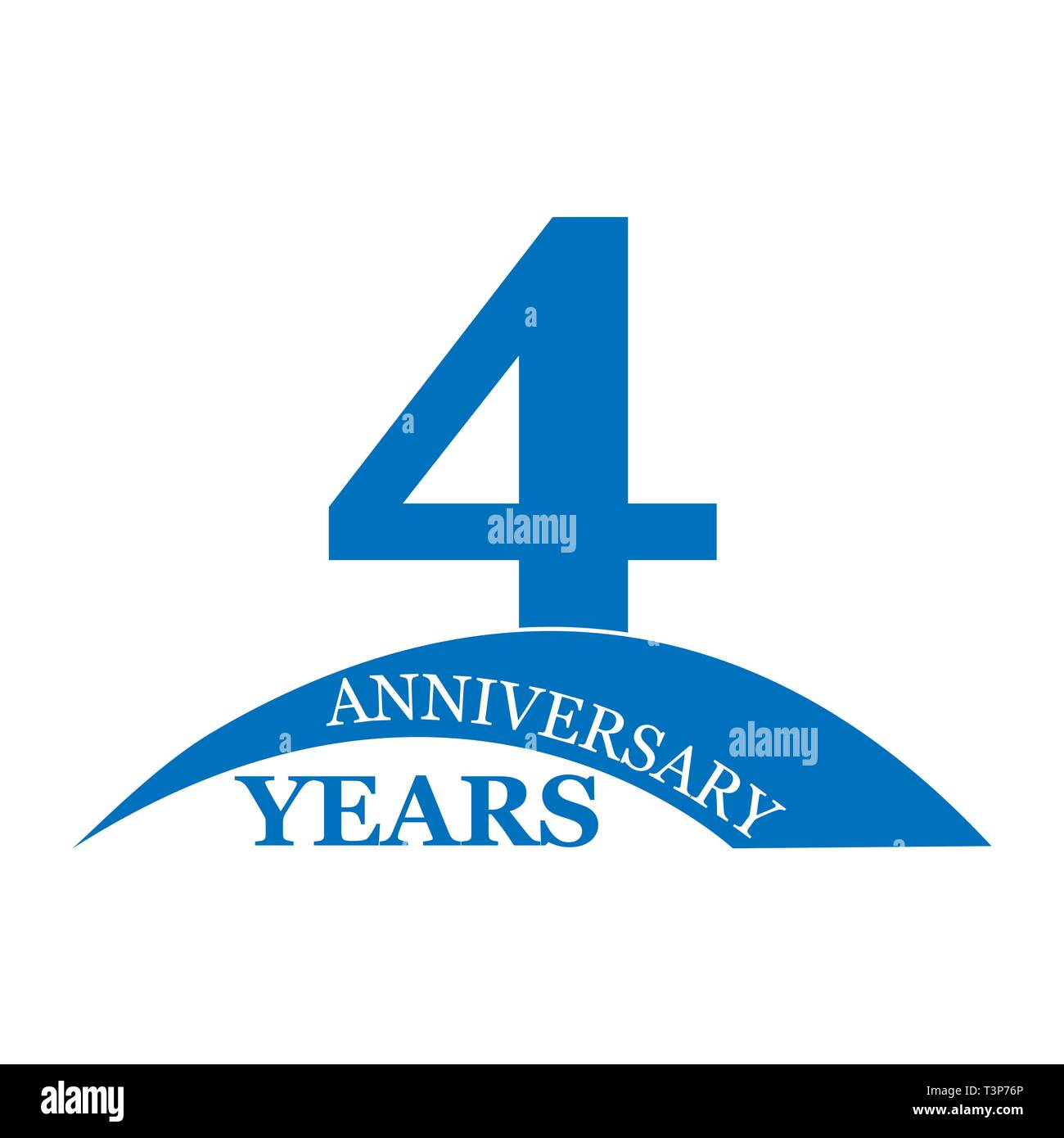 Logo anniversaire 4 ans Banque de photographies et d’images à haute ...