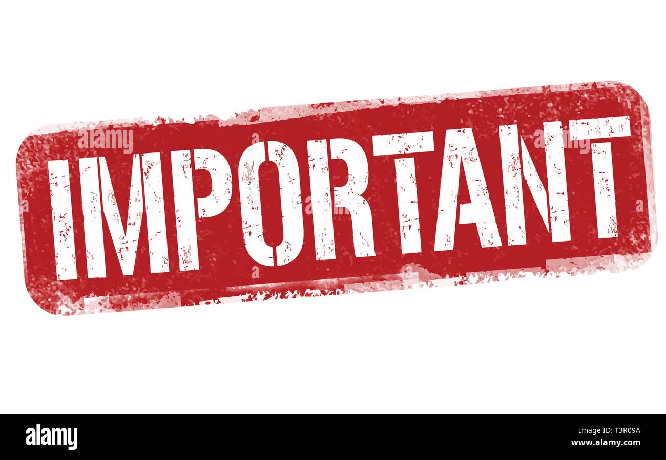 Signe important ou apposer sur fond blanc, vector illustration Image ...