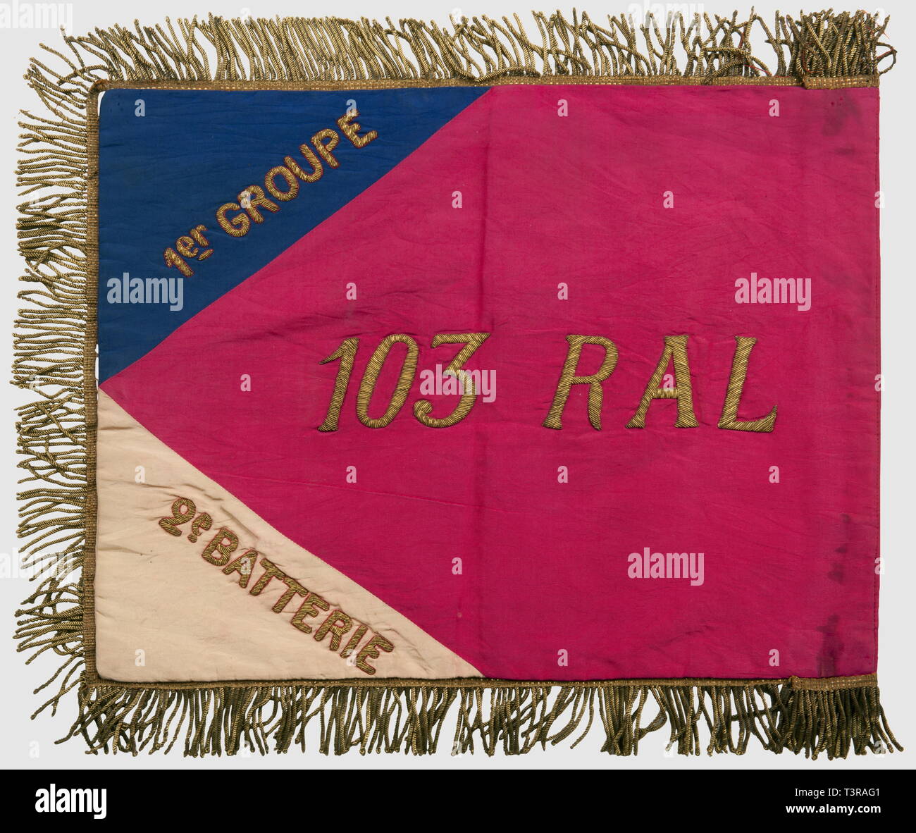 FANIONS ET DRAPEAUX, Fanion du 103ème régiment d'artillerie lourde ...