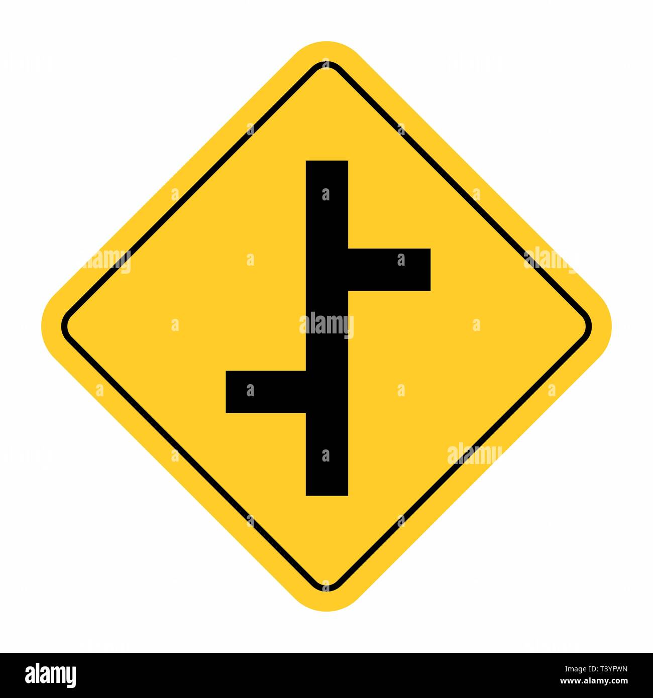 Keep right road sign Banque d'images vectorielles - Alamy