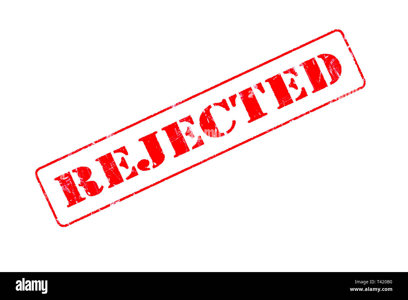 Rubber stamp reject rejected deny Banque de photographies et d’images à ...