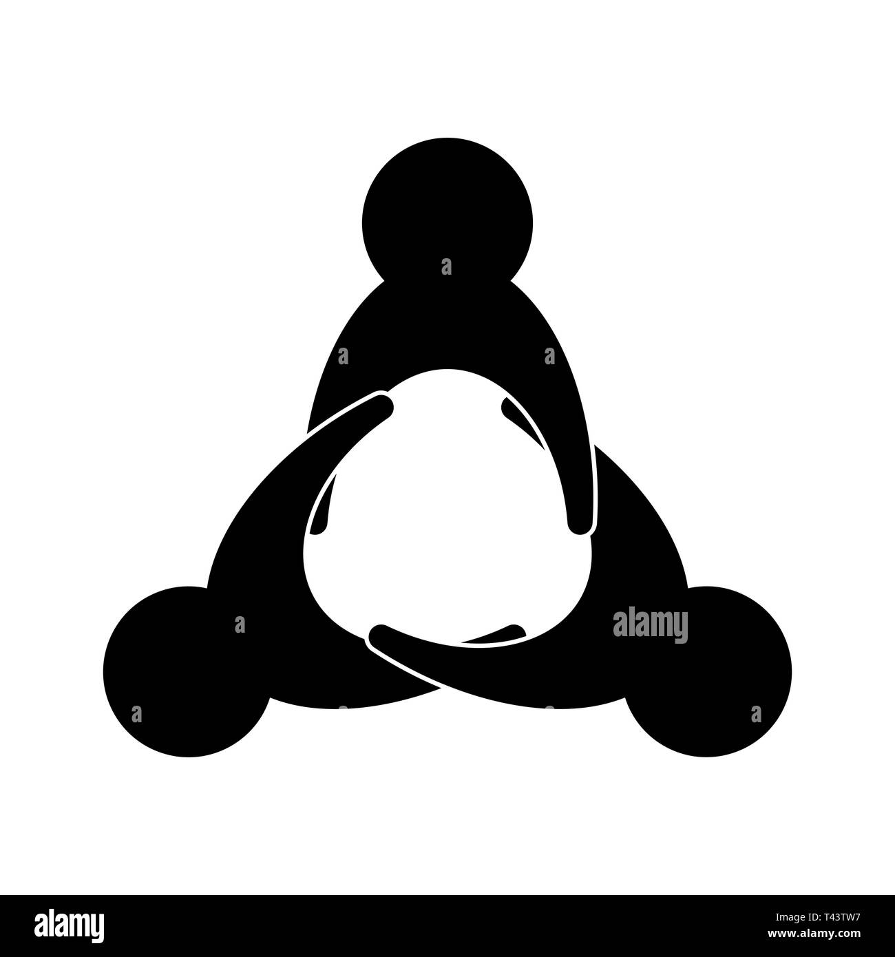 Unity symbol Banque d'images noir et blanc - Alamy