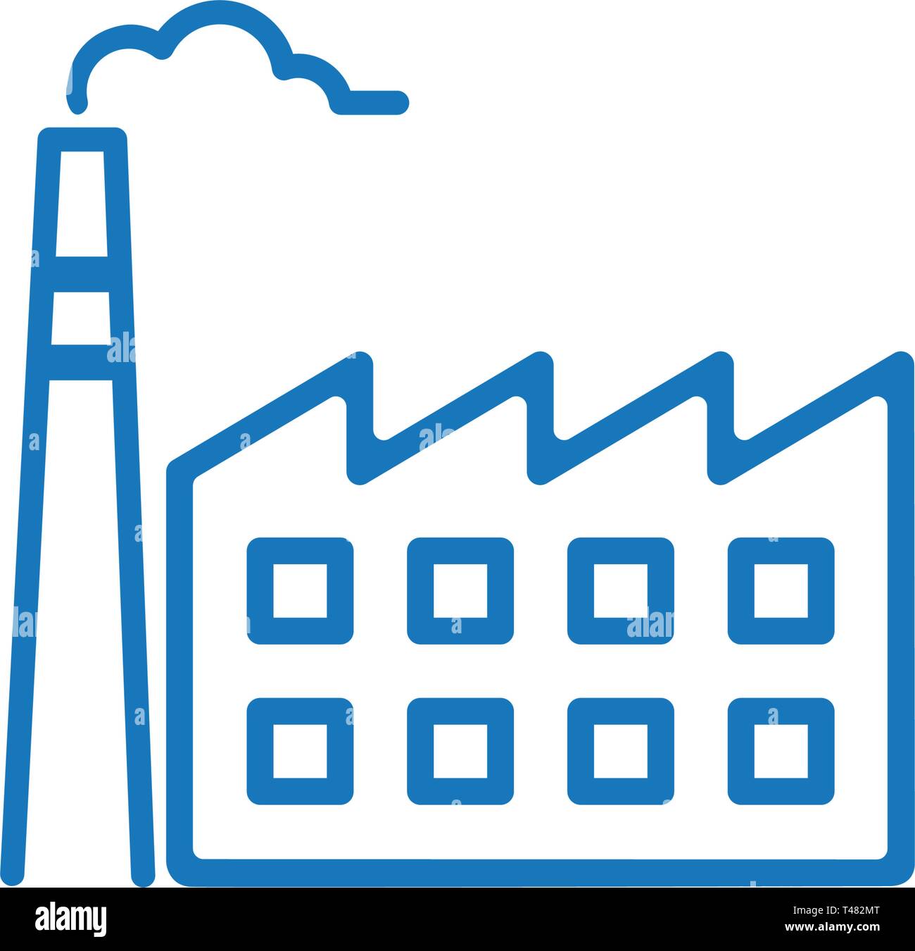 L'icône de l'usine. Symbole d'usine modèle. Peut être utilisé pour l ...