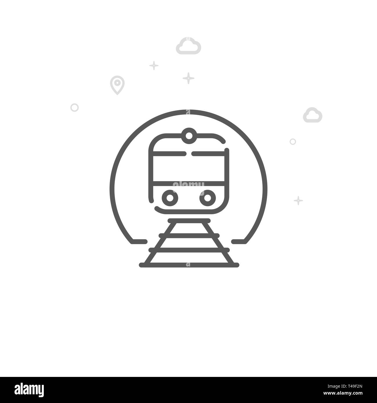 Métro, métro, métro ligne Icône. Transports urbains ville symbole ...