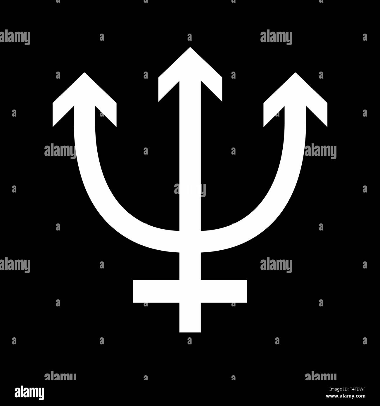 Symbole neptune Banque d'images vectorielles - Alamy