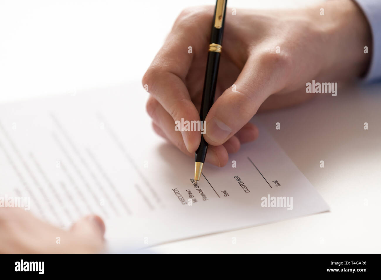 Signature sous formulaire de demande Banque de photographies et d ...