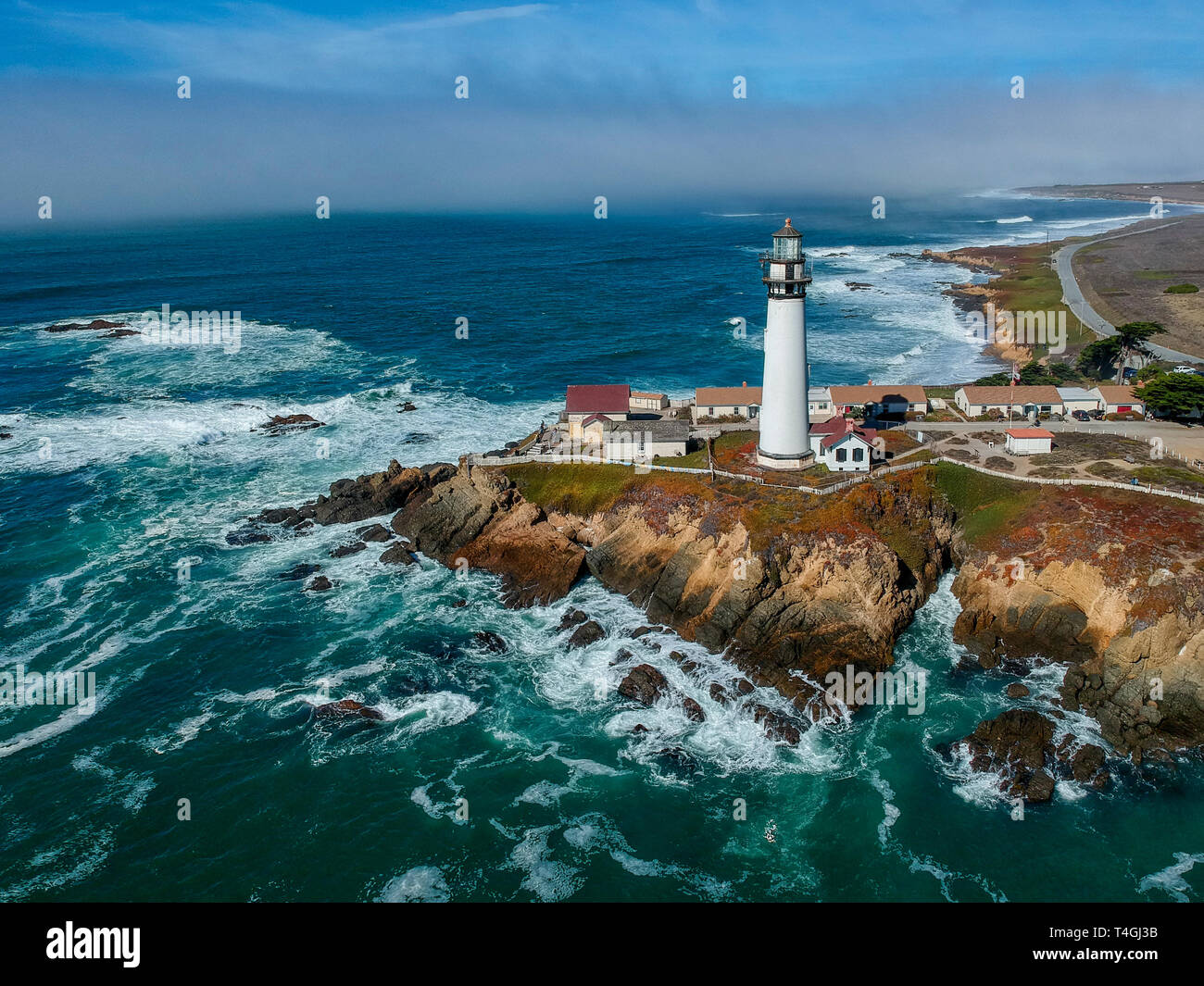 Phare de pigeon point californie Banque de photographies et d’images à ...