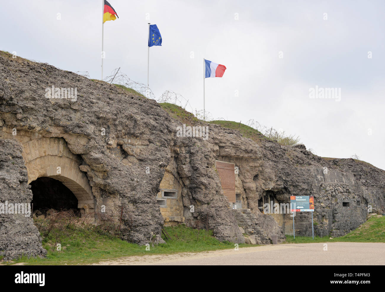 Champ de bataille de verdun meuse bataille de verdun Banque de ...
