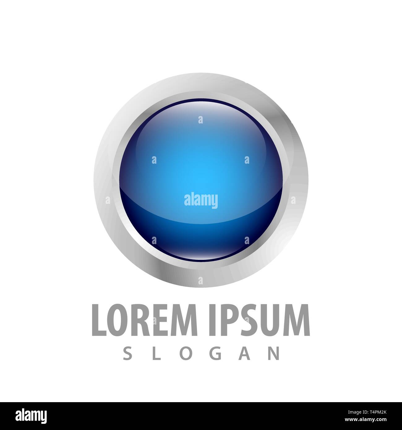 Bouton 3d cercle bleu concept design. L'élément de modèle graphique ...