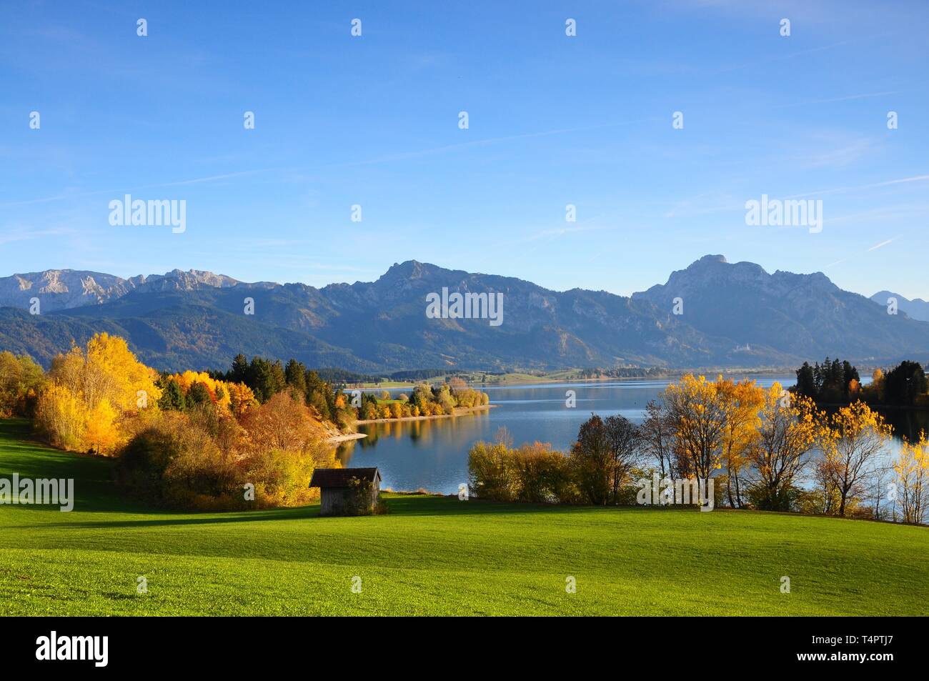 Panorama depuis le lac du forgensee Banque de photographies et d’images ...