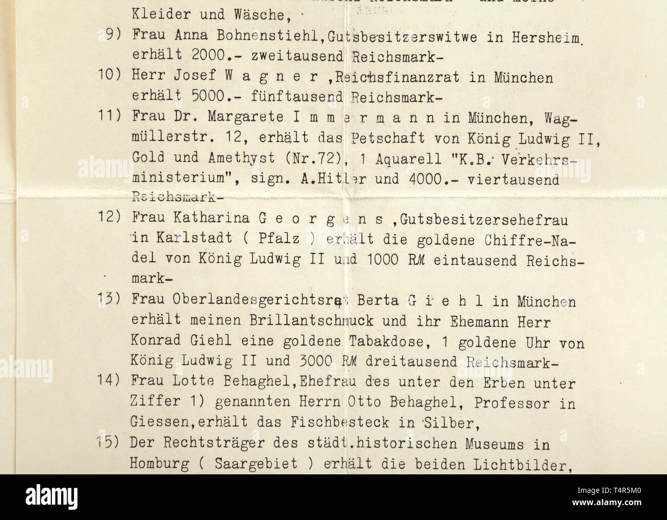 Adolf hitler une aquarelle Banque de photographies et d’images à haute ...