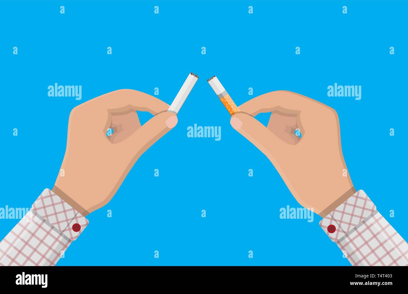 Pauses cigarettes Banque d'images vectorielles - Alamy