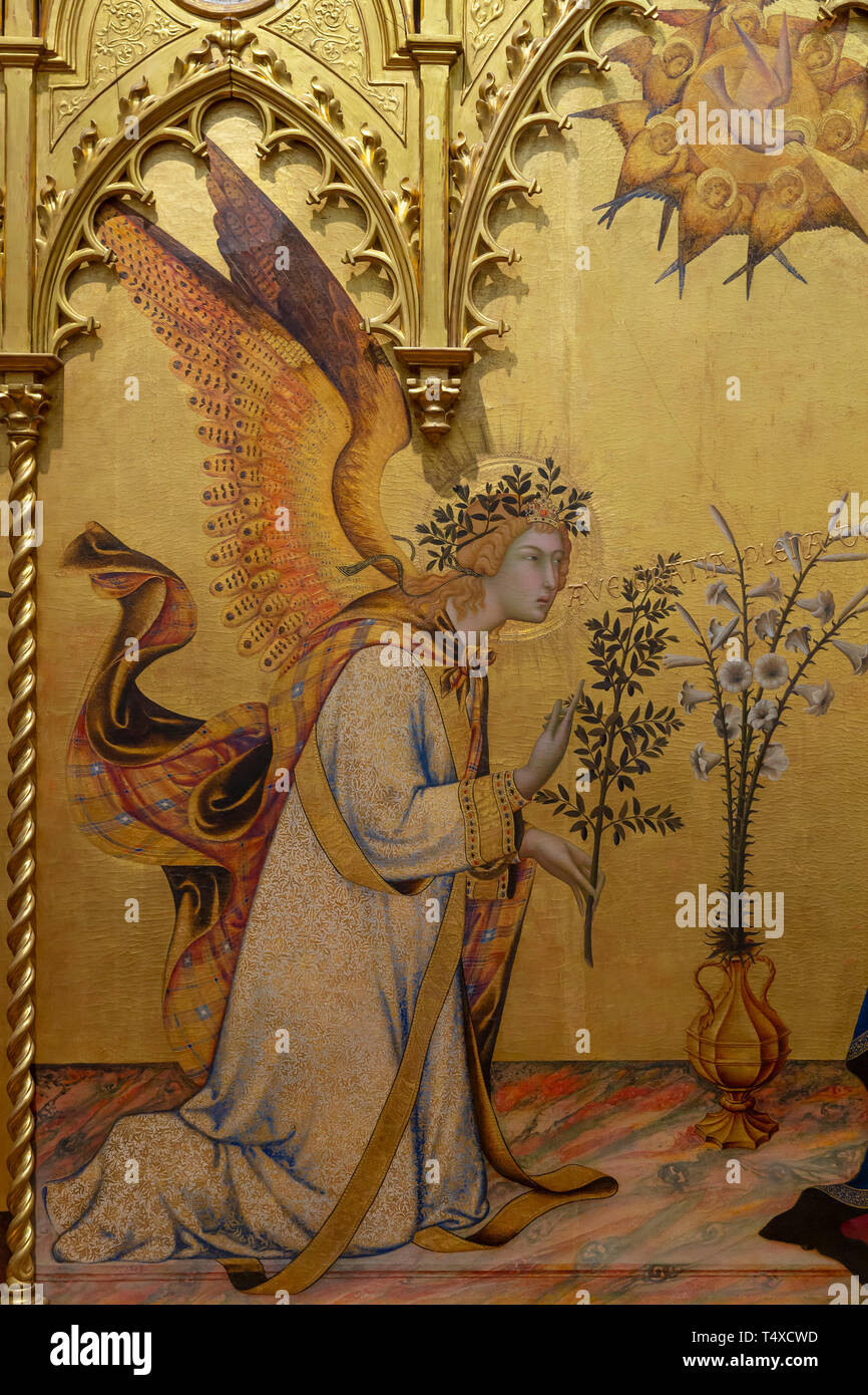 Annonciation avec st ansanus et st maxima Banque de photographies et d ...
