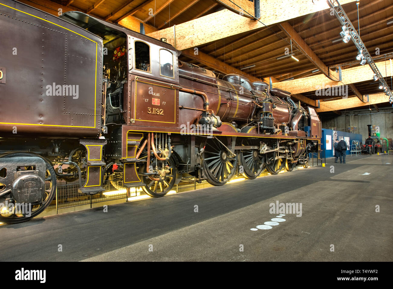 Mulhouse, Cité des trains, Dampflok - Mulhouse, Cité des trains, machine à vapeur Photo Stock ...