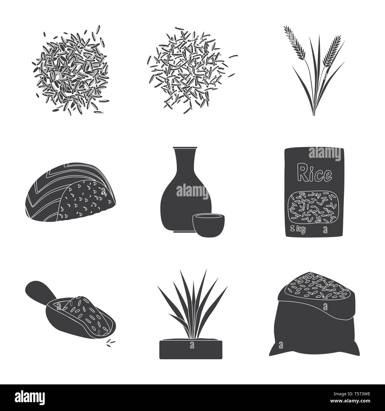 Grain de riz,vodka,,paquet,ecope,sac,bouillie,panicule,blanc,vulgaire ...