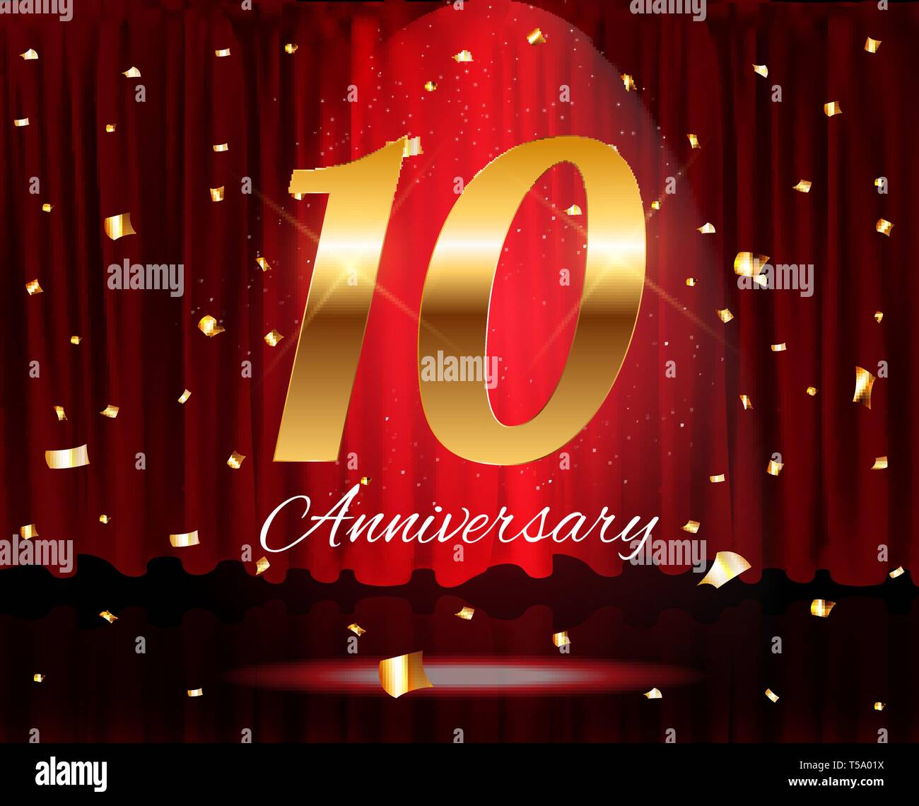 Carte d'anniversaire 10 ans Banque d'images vectorielles - Page 2 - Alamy