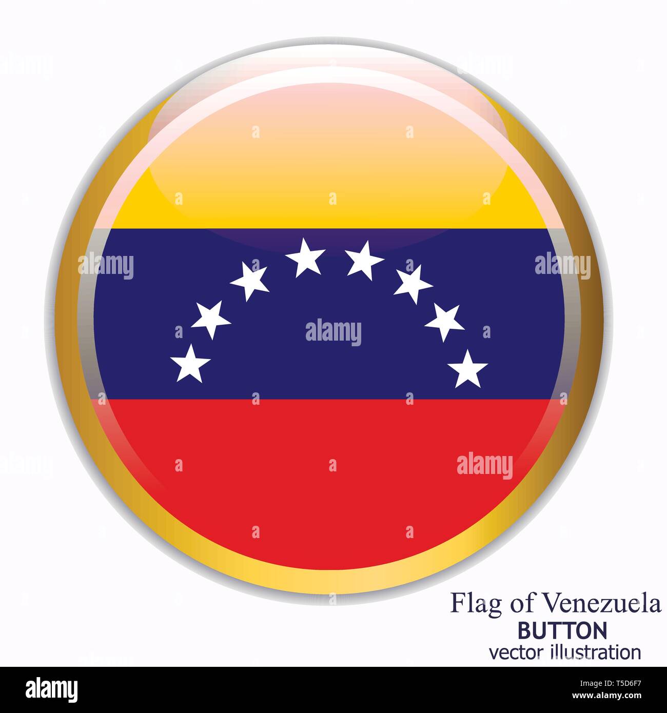 Banner avec le drapeau du Venezuela. Illustration colorée avec le ...