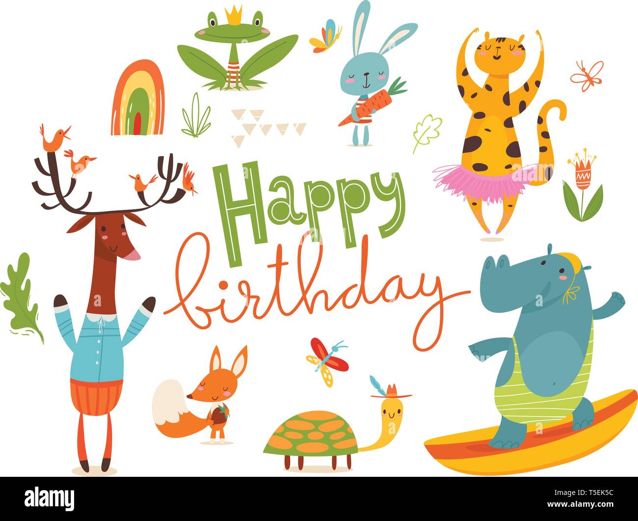 Happy birthday frog Banque de photographies et d’images à haute ...