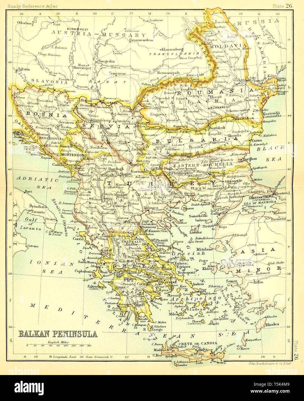 Balkans map Banque de photographies et d’images à haute résolution - Alamy