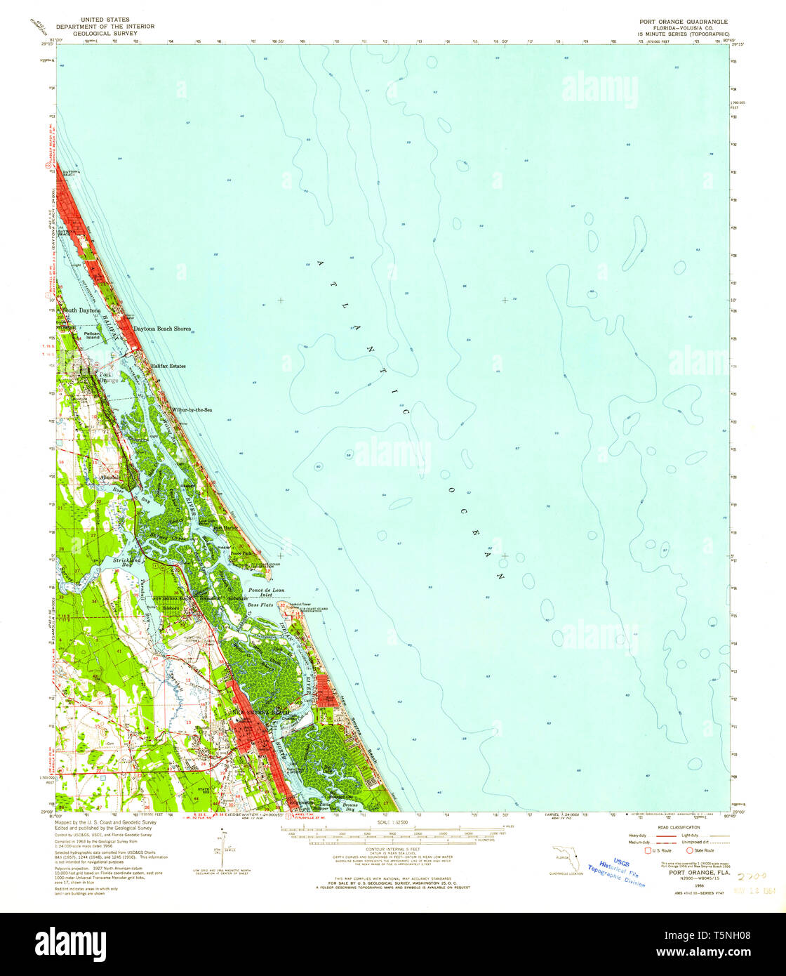 Carte de port orange floride Banque de photographies et d’images à ...