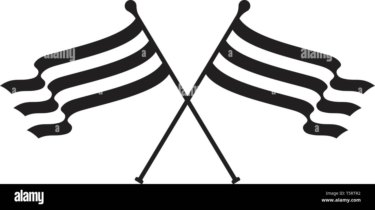 Logo du modèle et le symbole du drapeau vector Image Vectorielle Stock ...