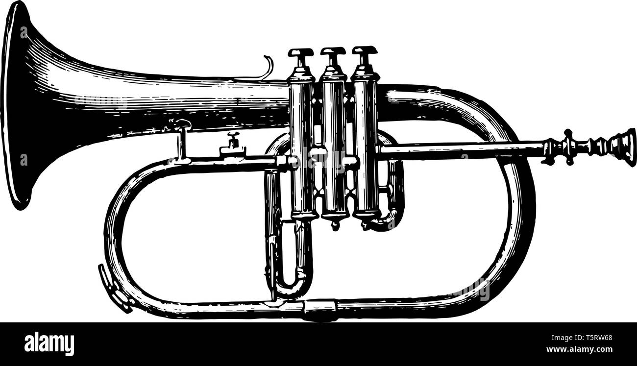 Un Saxhorn Alto instruments à vent cuivres valvaire qui ressemblent au ...