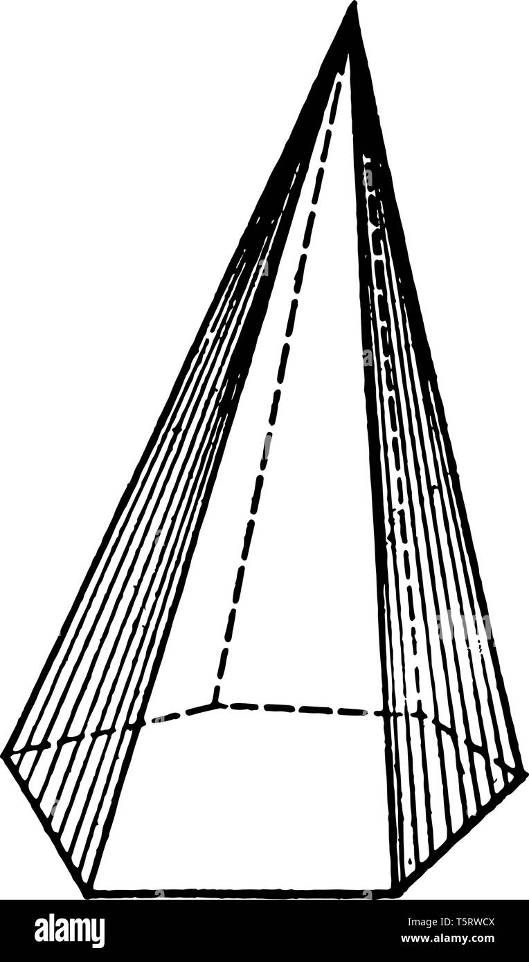 Cette image est un exemple d'une pyramide avec une base hexagonale ...