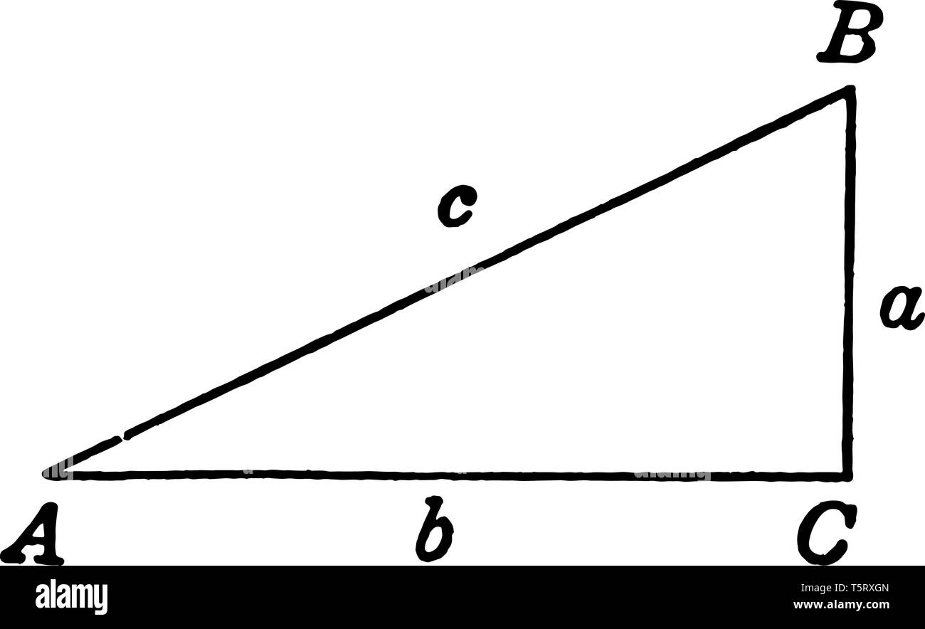 Il s'agit d'une image du triangle ABC. A, B, C sont les côtés de ce ...