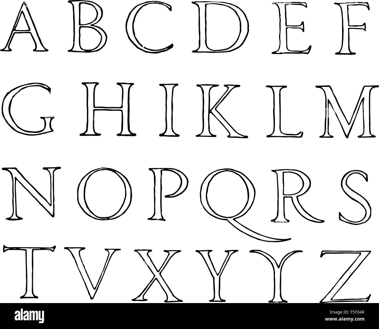 Alphabet Romain Images | Alphabet Romain Ancien – VCOG