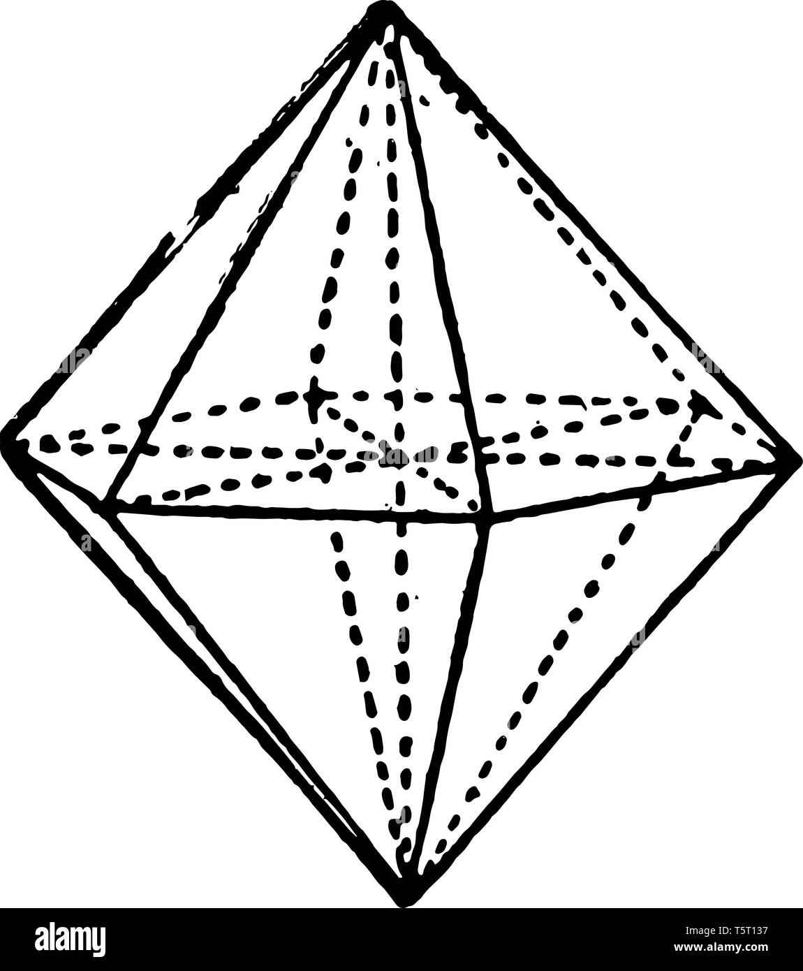 Une pyramide à base hexagonale est une pyramide triangulaire avec une ...