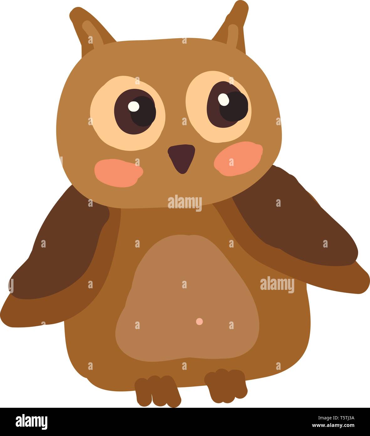 Dessin d'un hibou Banque d'images vectorielles - Alamy