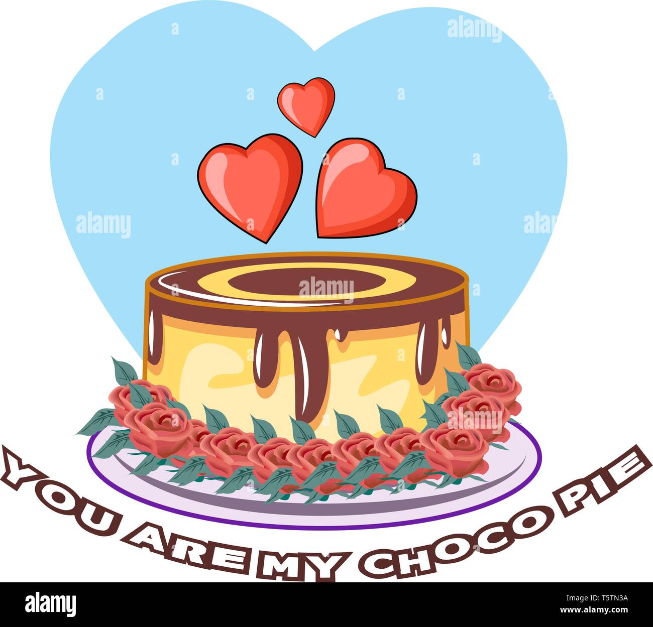 Rose sur un dessus Banque d'images vectorielles - Alamy