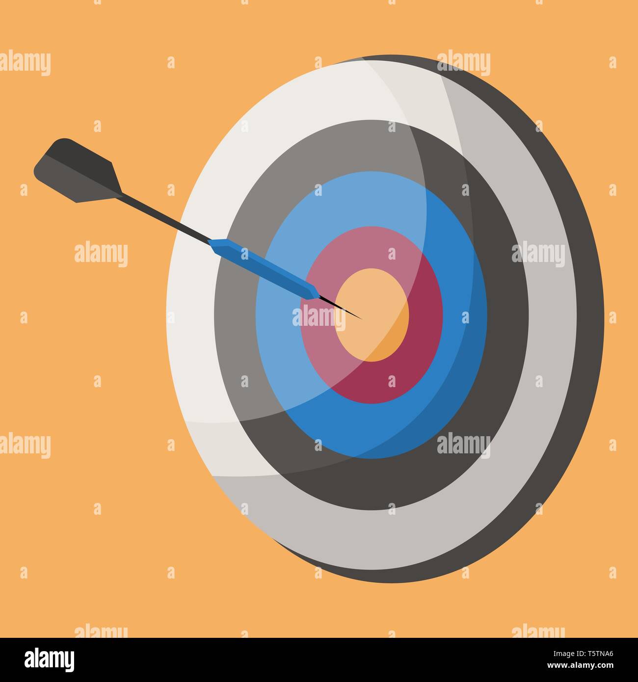 Un tir de flèche de sélection dans la forme ronde vector dessin en ...