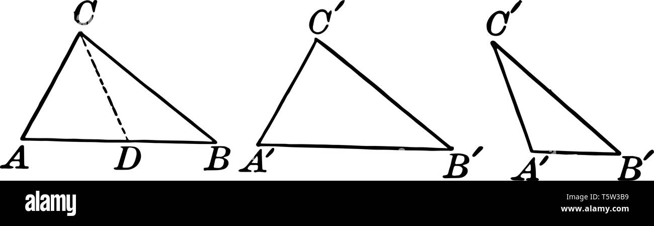 Une image qui montre un dessin de trois triangles. Mais d'abord ...
