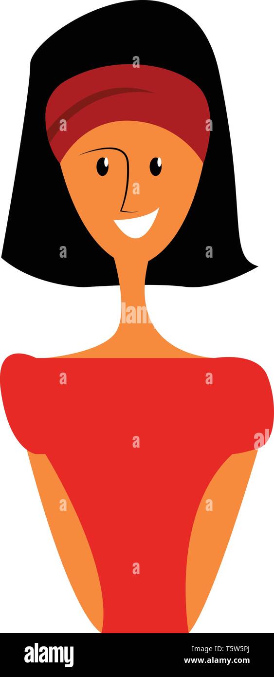 Habiller en rouge Banque d'images vectorielles - Alamy