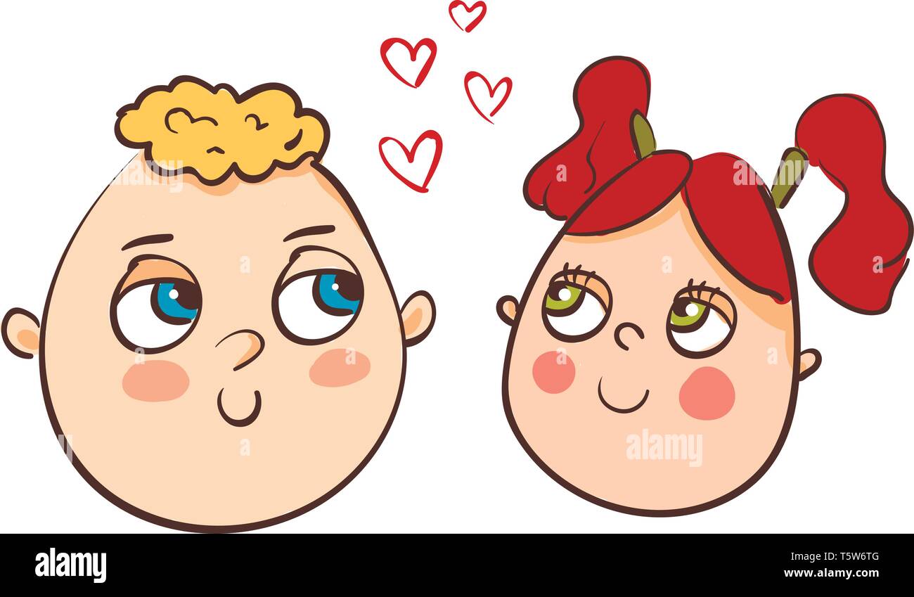 Joues roses Banque d'images vectorielles - Alamy