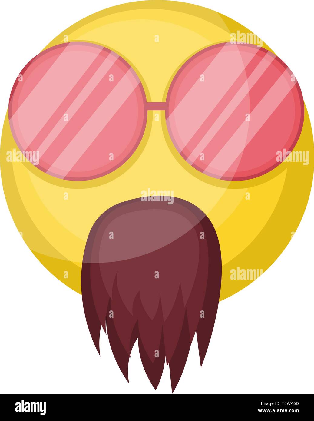 Emoji jaune Banque d'images vectorielles - Alamy