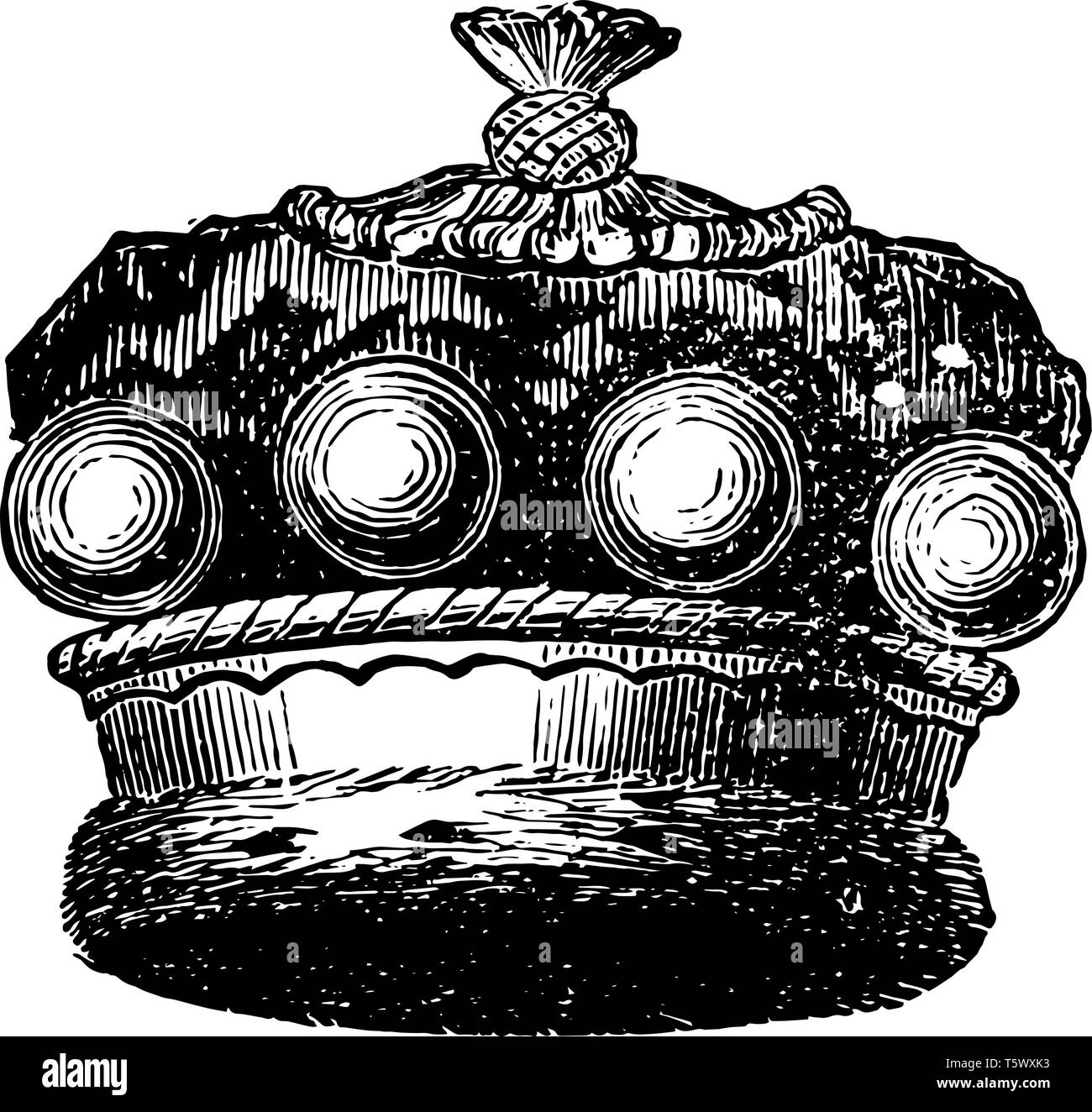 Coronet Barons est une couronne d'un officiel baron vintage dessin ou ...