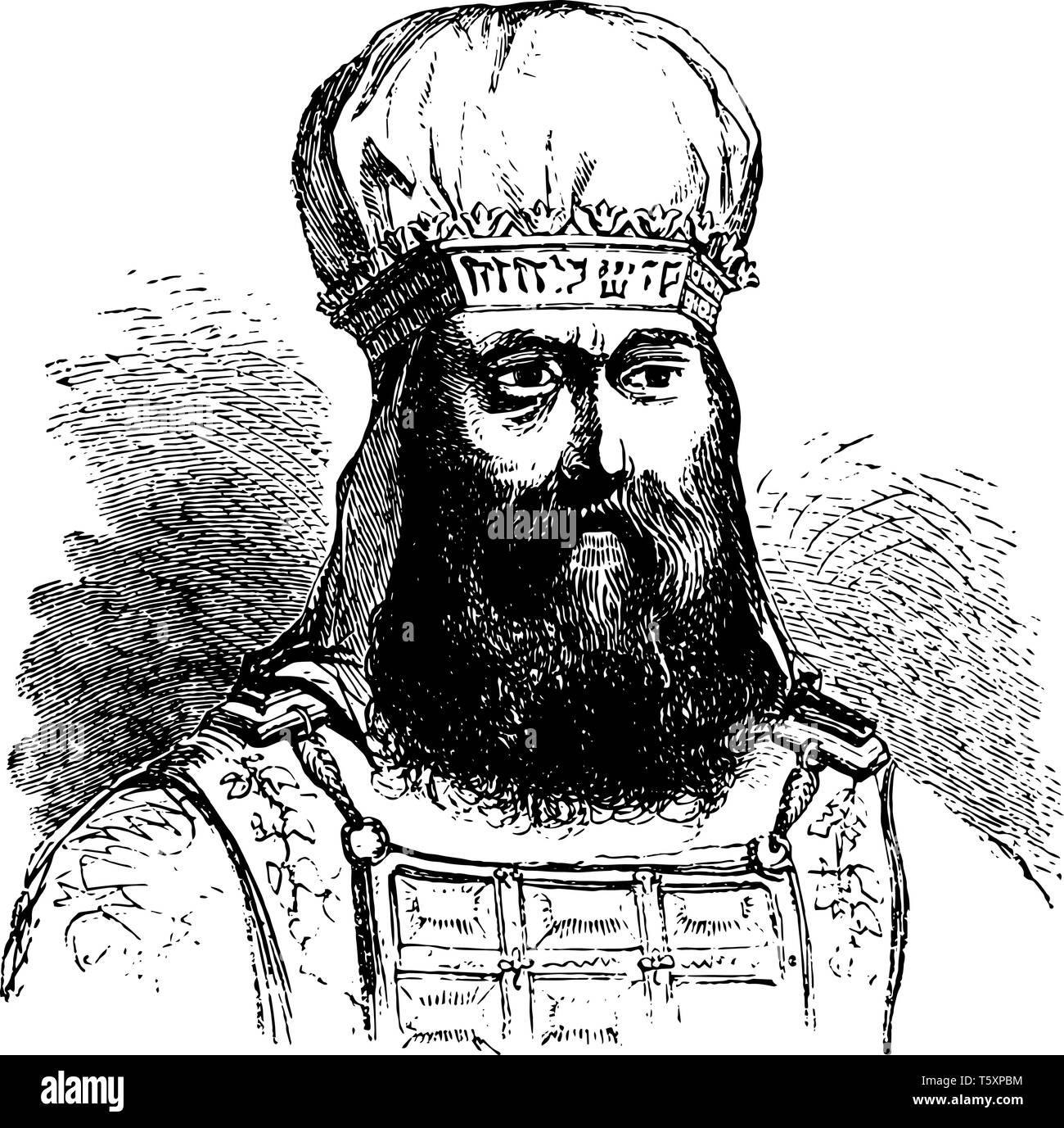 Jewish high priest Banque d'images vectorielles - Alamy