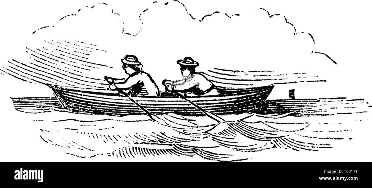 Petite chaloupe Banque d'images vectorielles - Alamy