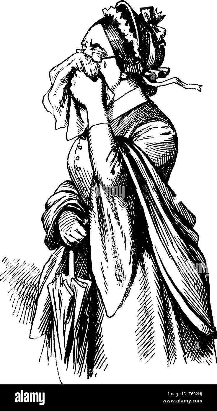 Dessin de femme qui pleure Banque de photographies et d’images à haute résolution - Alamy