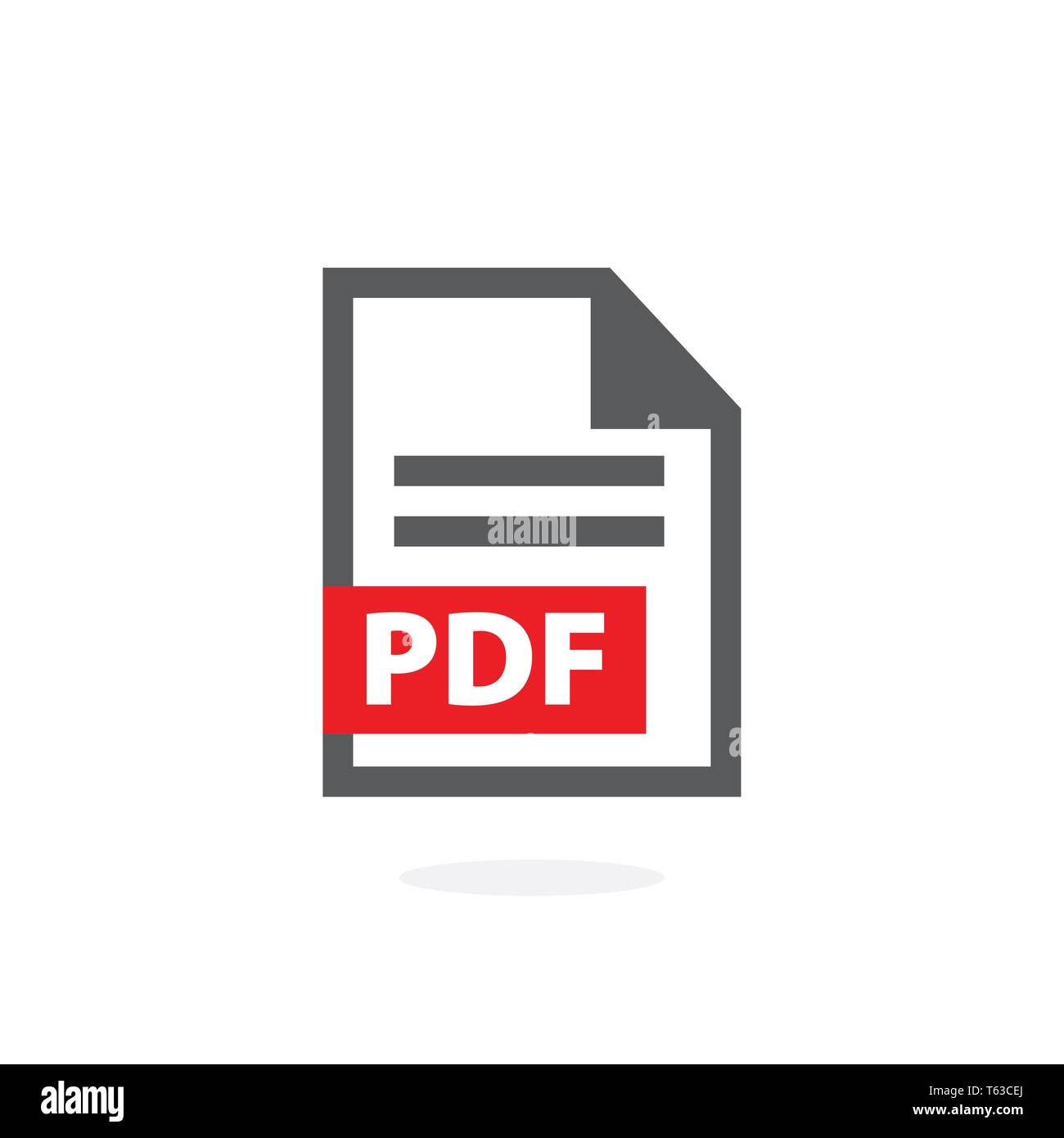 Pdf icon vector Banque de photographies et d’images à haute résolution ...