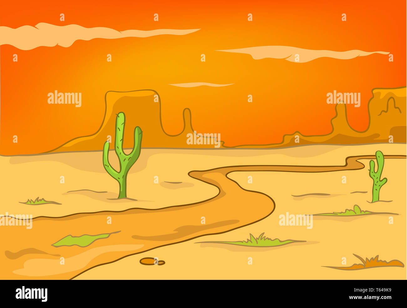 Desert cartoon Banque de photographies et d’images à haute résolution ...